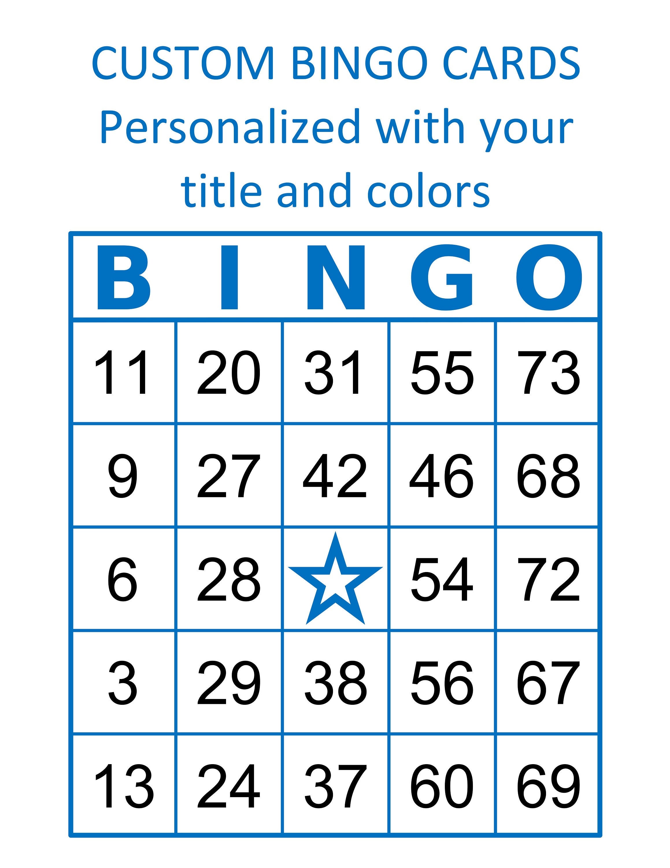 Create Bingo Cards Va connected