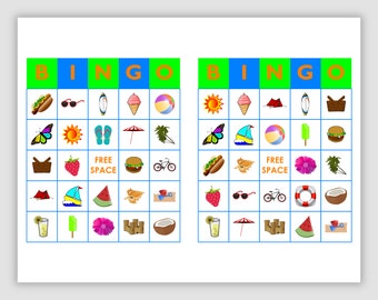 30 Carnival Fair Bingo Cards Carnival Theme Party County - Etsy