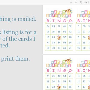 200 Birthday Bingo Cards, Pdf Download, 2 per Page, 75 Call, Instant ...