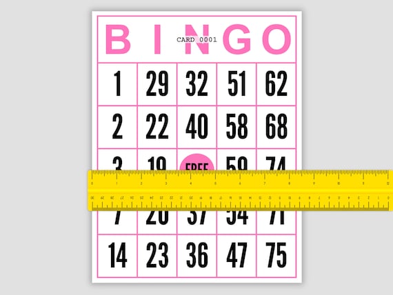 Multicolor Jumbo Bingo Sheets 8x10 Inch Marspark 36-Piece Multi-Color ...