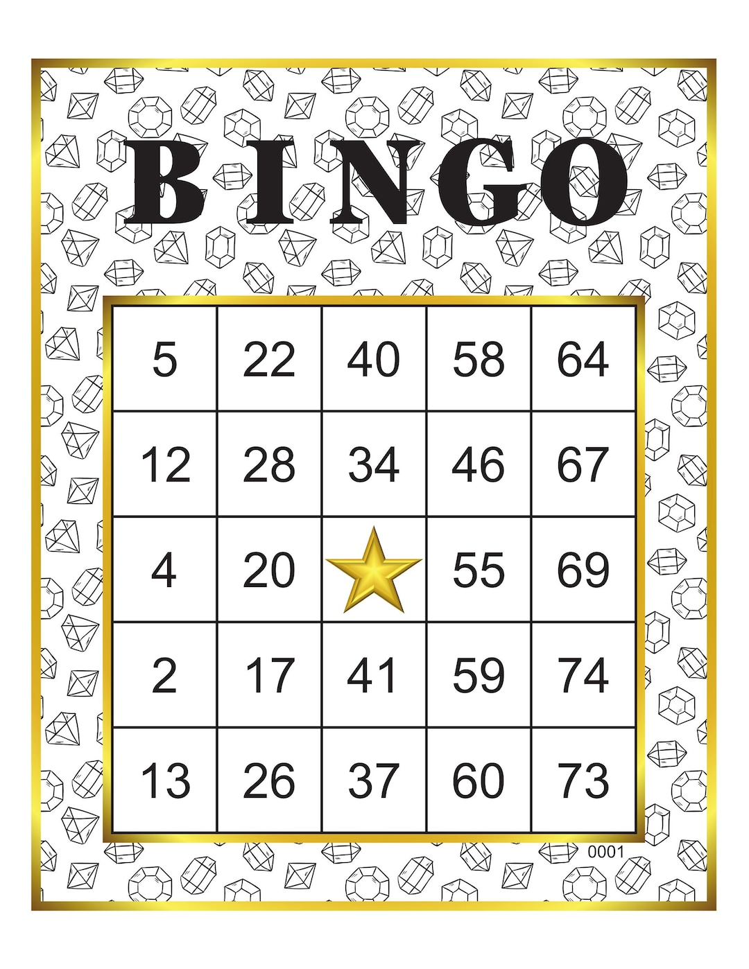 1000 Bingo Cards Pdf Download, 1, 2, and 4 per Page, Instant Printable ...