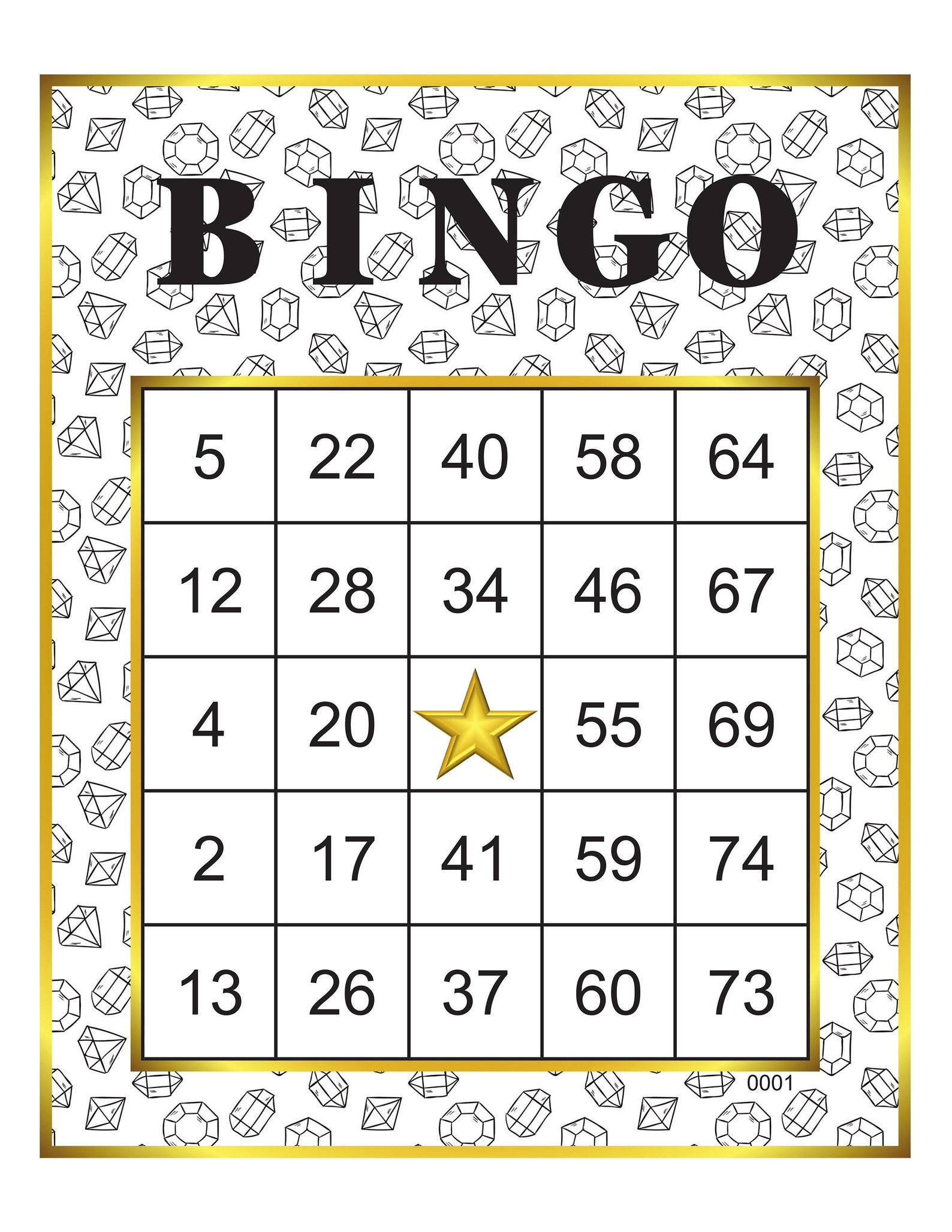 1000 Bingo Cards Pdf Download, 1, 2, and 4 per Page, Instant Printable ...
