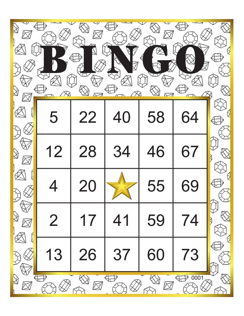1000 Bingo Cards Pdf Download 1 2 and 4 per Page Instant - Etsy