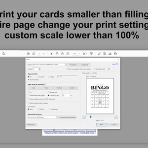 50 Card Editable Bingo Template, 24 Call Game, All Text and Free Image ...