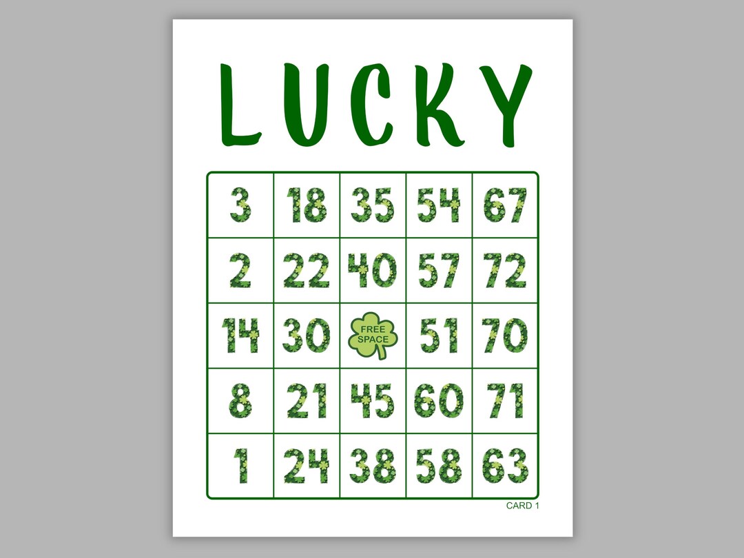 500 Bingo Cards Pdf Download, 1, 2, and 4 per Page, Instant Printable ...