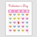 1000 Valentines Day Bingo Cards Pdf Download, 1, 2, and 4 per Page, 36 ...