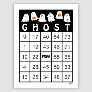 1000 Halloween Bingo Cards Pdf Download, 1, 2, and 4 per Page, Instant ...