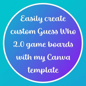 Guess Who Canva Template, Make Your Own Custom Printable 2.0 Game ...