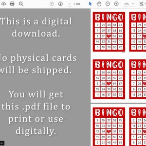 1000 Valentine's Day Bingo Cards Pdf Download, 1, 2, and 4 per Page ...