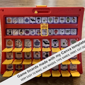 Guess Who Canva Template, Make Your Own Custom Printable 2.0 Game ...