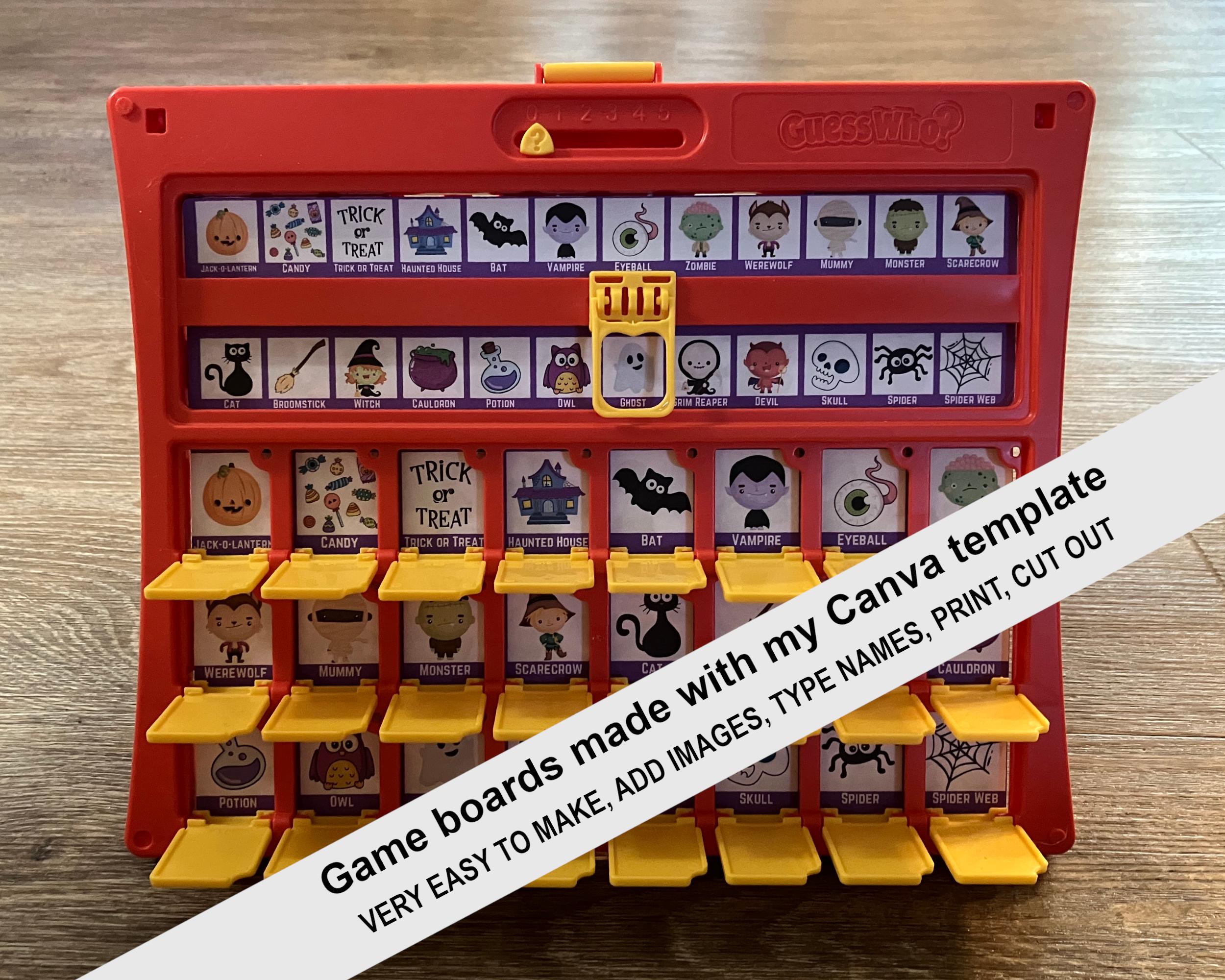 Guess Who Canva Template, Make Your Own Custom Printable 2.0 Game ...