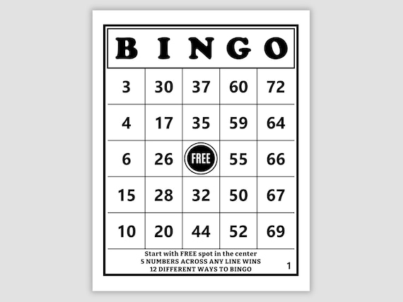 200 Birthday Bingo Cards Pdf Download Instant Printable Fun