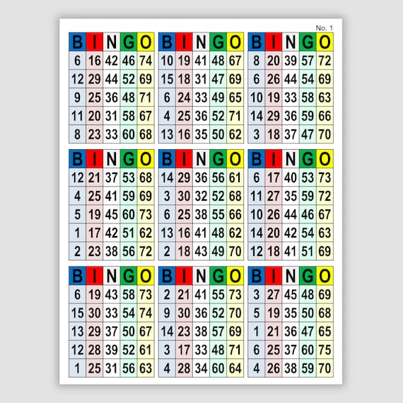 Printable Fun Bingo Cards Download Bingo Cards | Free Printable