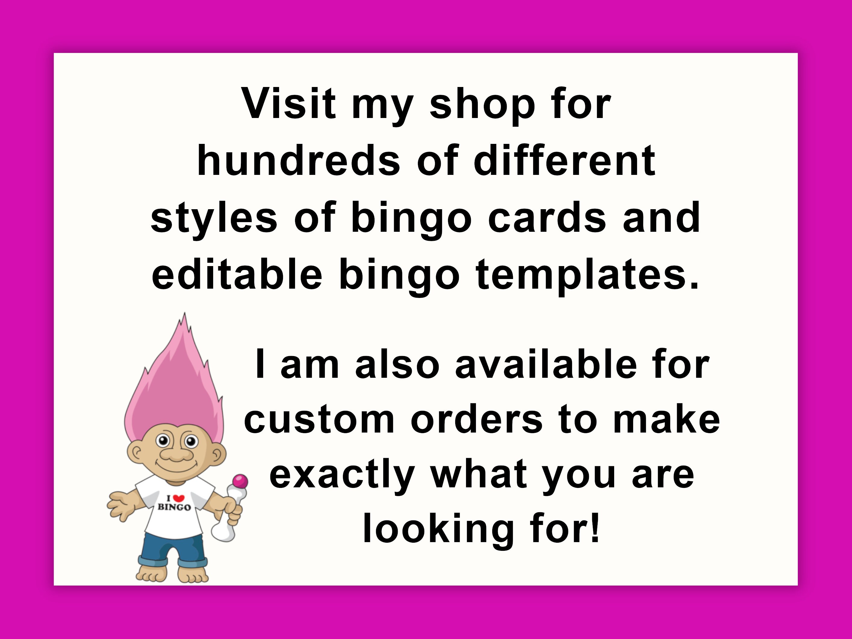 6 Autumn Bingo Patterns Program Flyer, Fall Bingo Patterns, Instant ...