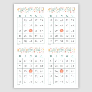 200 Easter Bingo Cards Pdf Download, 1, 2, and 4 per Page, 75 Call ...