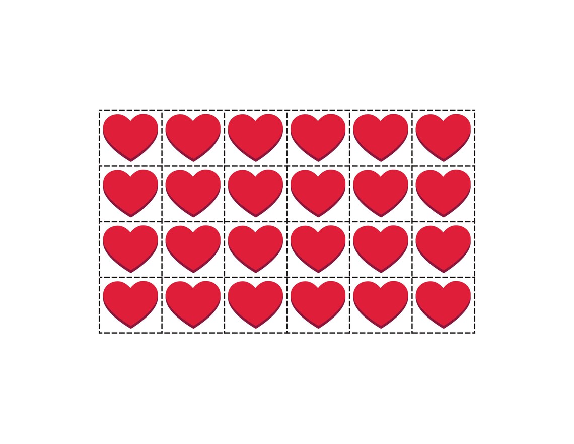 100 Valentines Day Alphabet Bingo Pdf Download 1 per Page - Etsy