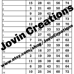 6 Bingo Boards Bundle Plus 1 Blank, Instant Printable Pdf Download - Etsy