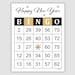 500 Happy New Year Bingo Cards Pdf Download, 1, 2, and 4 per Page ...