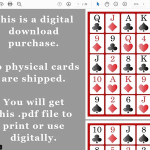 100 Poker Bingo Cards, Large Print, 4 Colors, Pdf Download, Instant ...