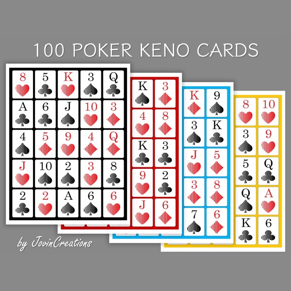 Printable Pokeno Cards - Etsy