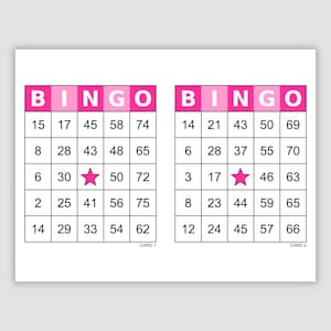 1200 Bingo Cards Pdf Download, 1, 2, 4, and 6 per Page, Instant ...