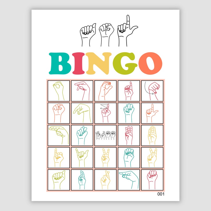 Asl Learning Signs - Etsy