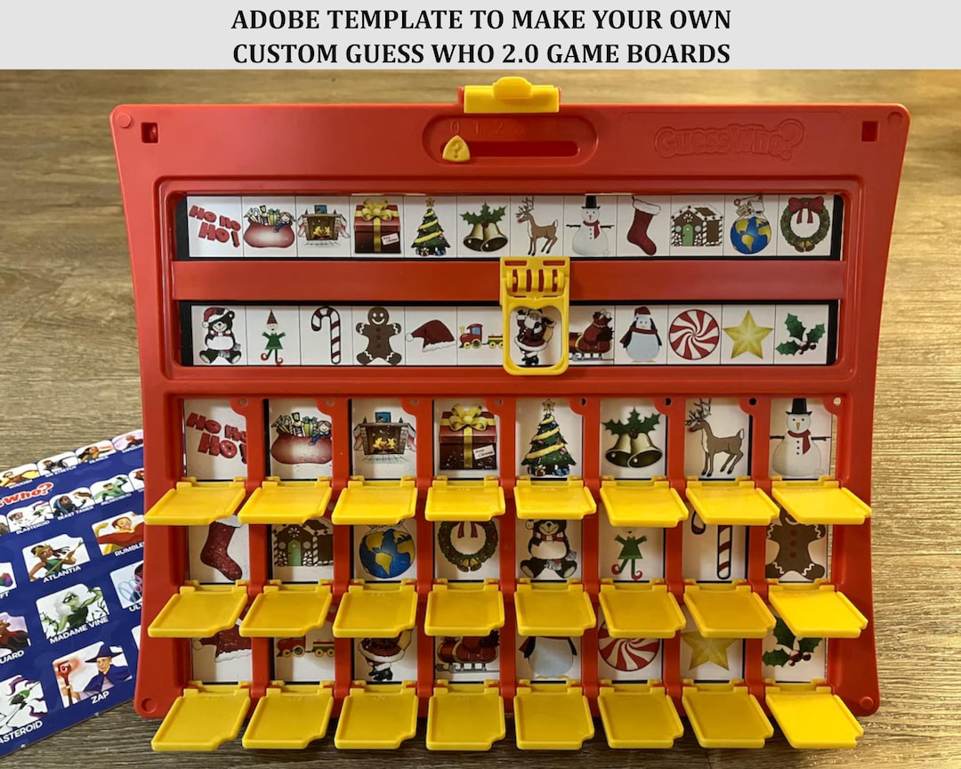 Editable Guess Who Template, Make Your Own Custom Printable Game Board ...