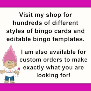 6 Autumn Bingo Patterns Program Flyer, Fall Bingo Patterns, Instant ...