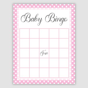 100 Unique Prefilled Baby Shower Bingo Cards, 1 and 2 per Page, Instant ...