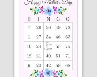 200 Birthday Bingo Cards Pdf Download 1 per Page 75 Call - Etsy