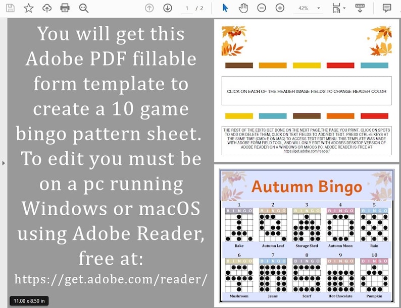 10 Game Editable Bingo Pattern Template Create A Custom Bingo Game ...
