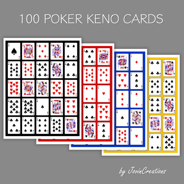 Printable Pokeno Cards - Etsy