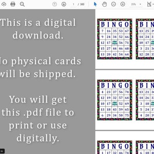 600 Halloween Bingo Cards Pdf Download, 1, 2, 4, and 6 per Page ...