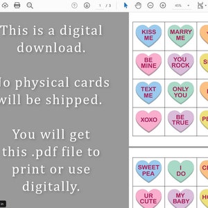 50 Valentine’s Day Bingo Cards Pdf Download, 1 and 2 per Page, Instant ...