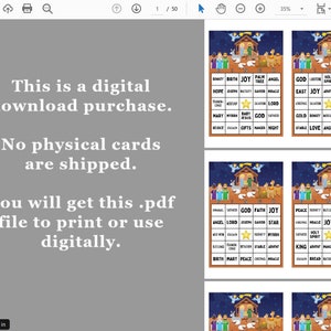 100 Christmas Bingo Cards Pdf Download, 1 and 2 per Page, 48 Call ...