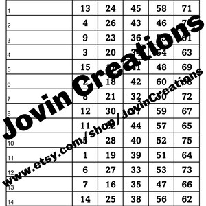 6 Bingo Boards Bundle Plus 1 Blank, Instant Printable Pdf Download - Etsy