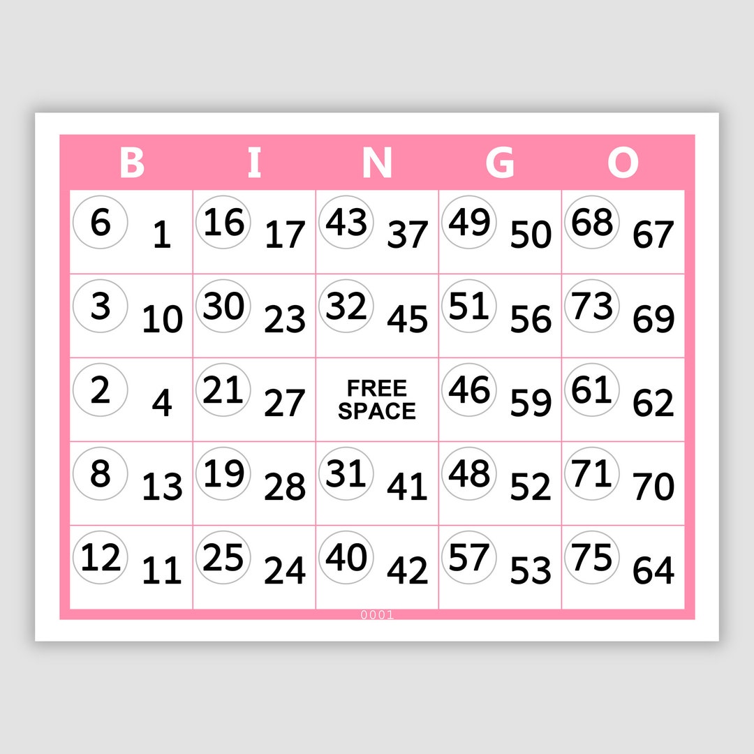 1000 Double Bingo Cards Pdf Download 1 2 And 4 Per Page Instant 1000 Double Bingo Cards Pdf Download 1 2 And 4 Per Page Instant