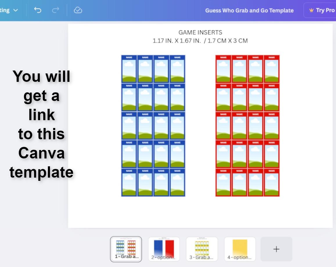 Make Custom Guess Who Game Pieces With My Canva Guess Who Template ...