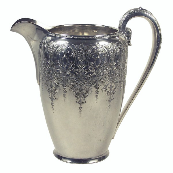Silver Plate Pitcher - Etsy