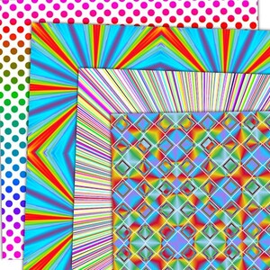 Digital Paper - "crayon Box", VOL 2: Some CU OK, Vibrant Colors ...