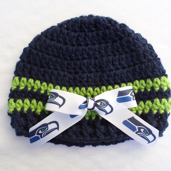 Seahawks Crochet Hat - Etsy
