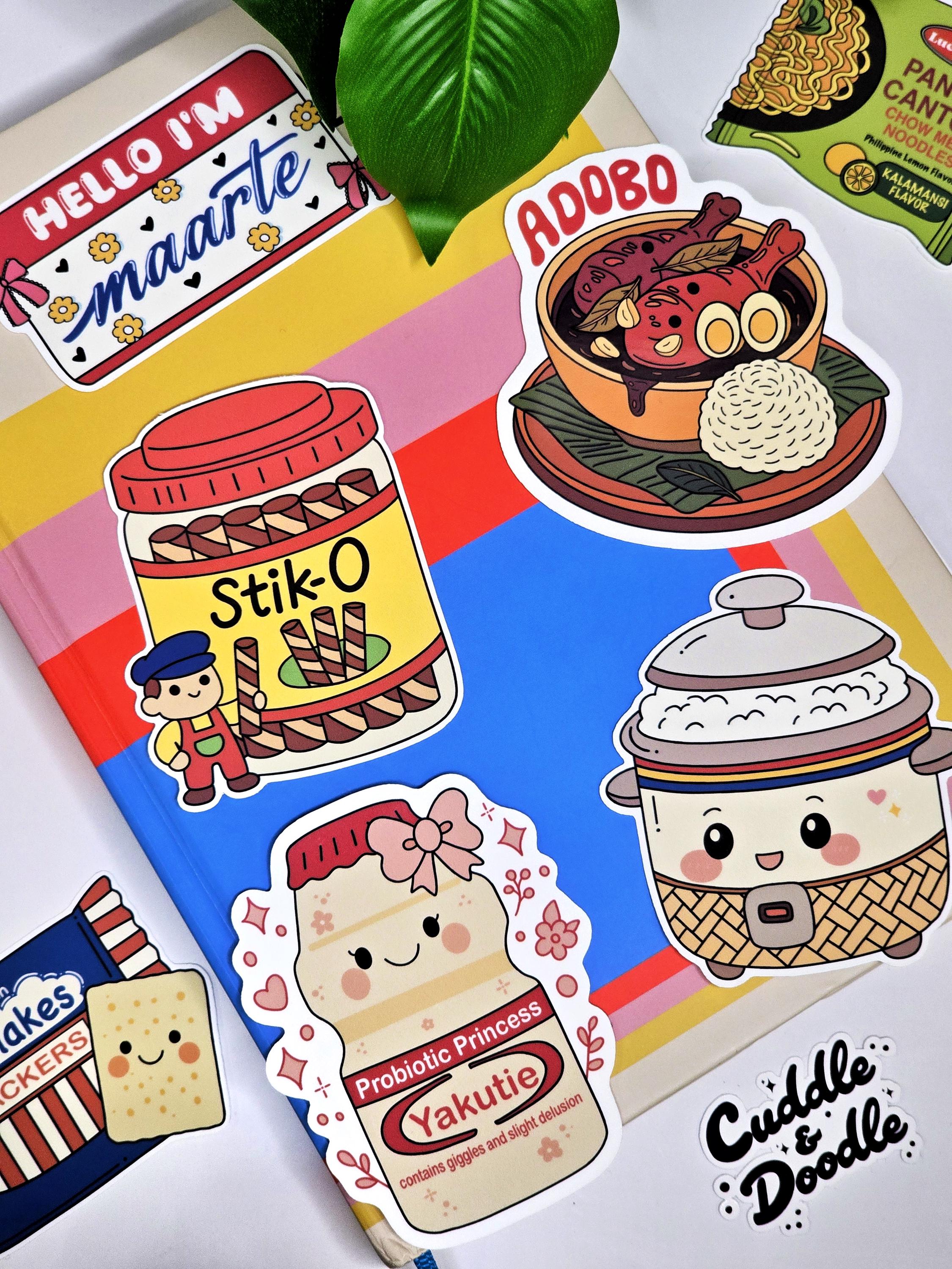 Adobo Filipino Food Sticker – Cute Pinoy Dish Vinyl Sticker | Kawaii ...