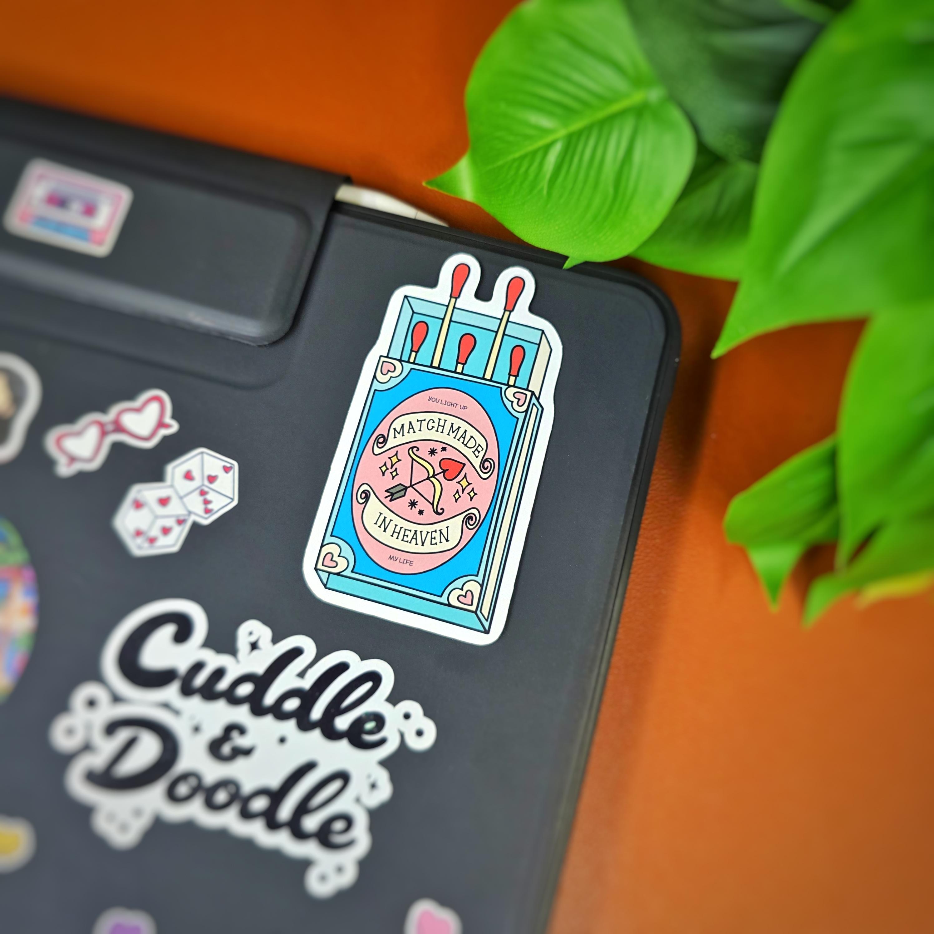 Match Made in Heaven Sticker: Vintage Matchbox Vinyl Decal - Etsy