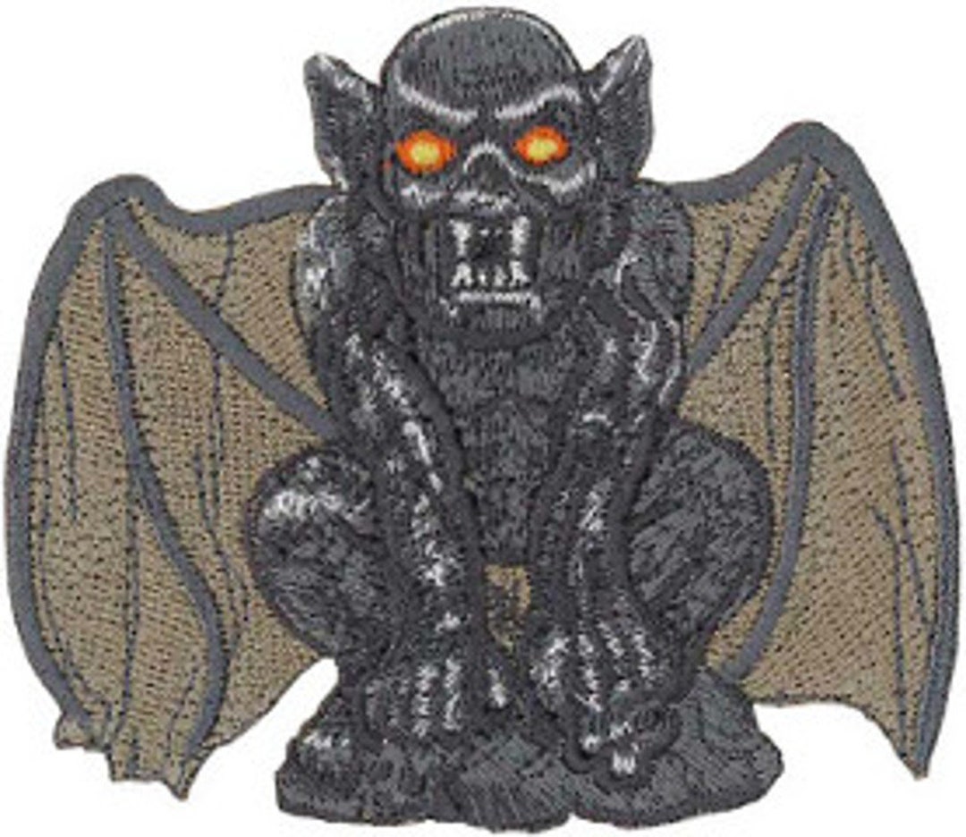 Gargoyle Embroidered Patch 9cm X 8cm 3 1/2 X 3 - Etsy