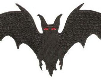 Whimsical Halloween Vampire Bat Embroidered Patch - Etsy UK
