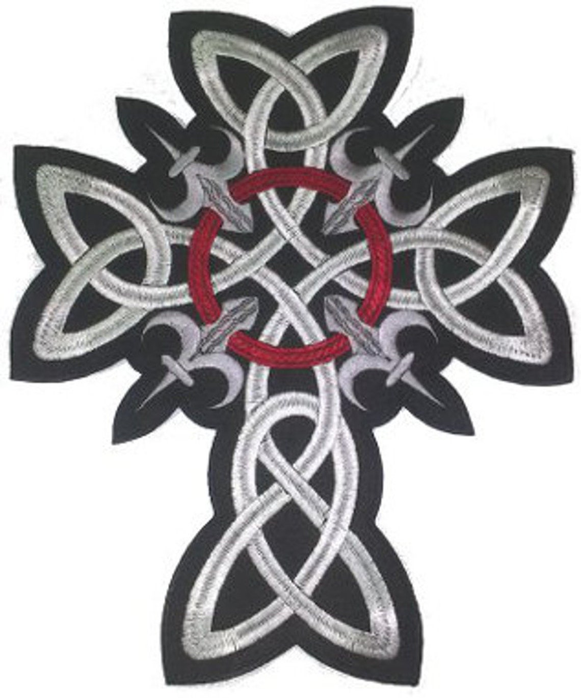 Celtic Cross Embroidered Back Patch 22cm x 26cm 8 1/2 | Etsy