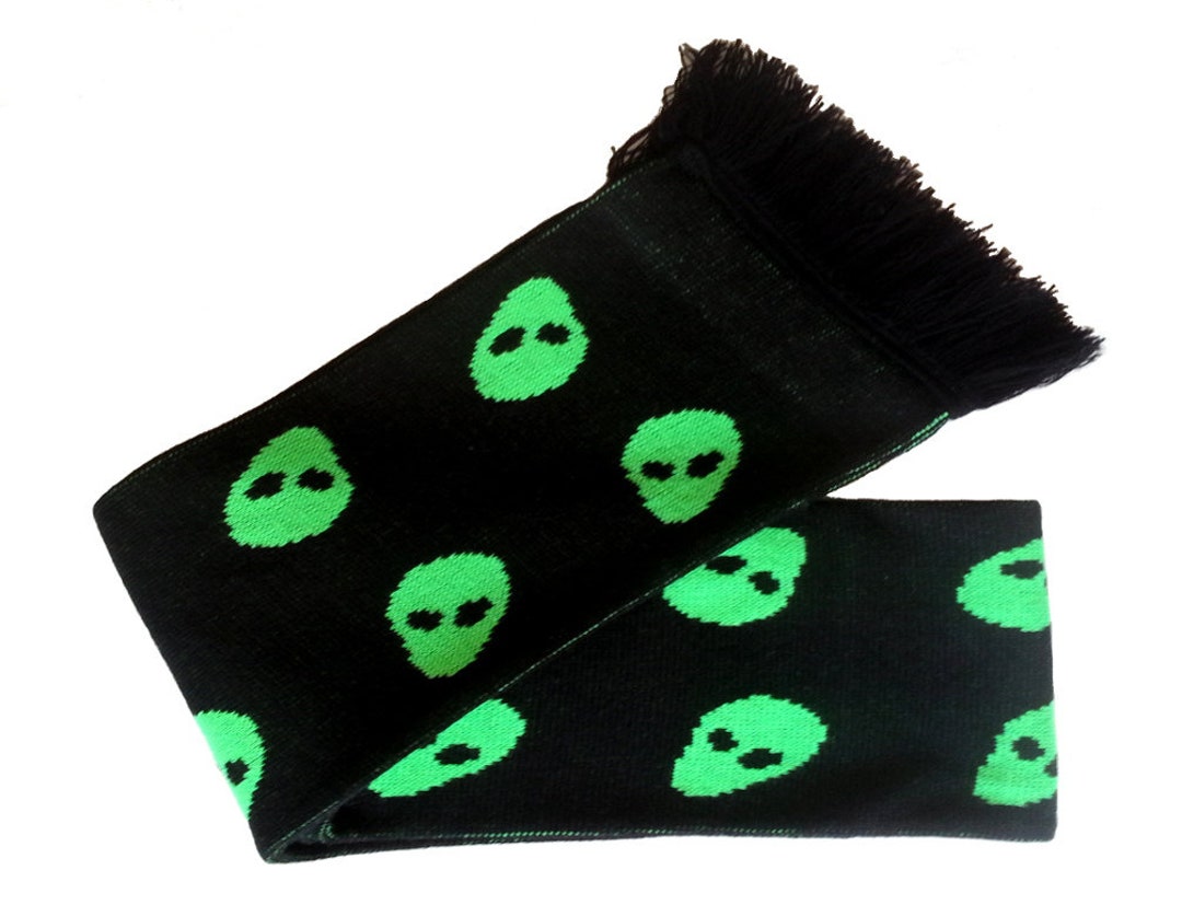 Alien green Scarf 5ft X 6 Width Approx - Etsy