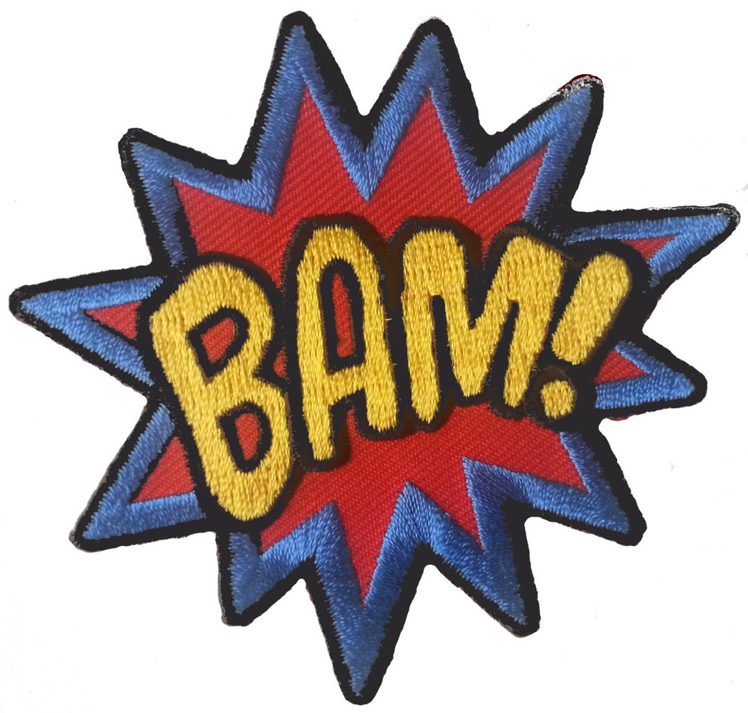 Bam Embroidered Patch 8cm X 8cm - Etsy