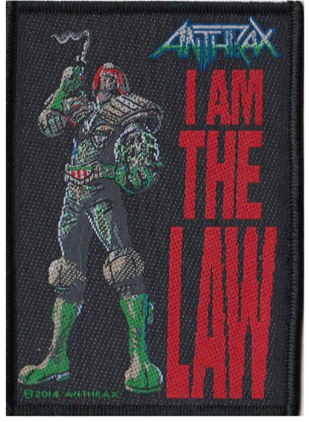 Anthrax I Am the Law Patch 7.5cm X 10cm - Etsy