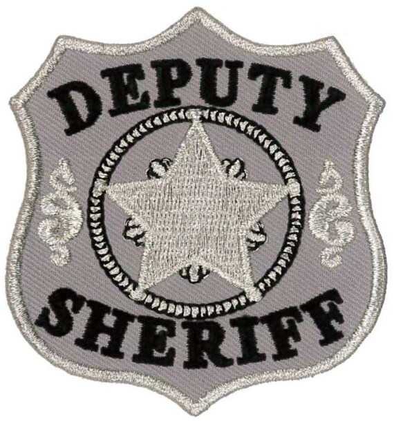 Deputy Sheriff Embroidered Patch 7cm x 7.5cm | Etsy